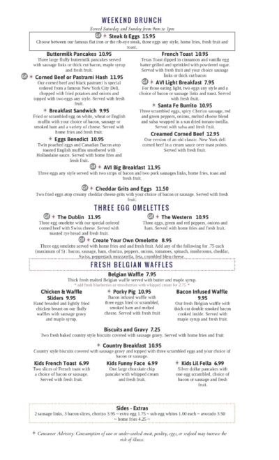 Ashburn Village Inn unveils new menu