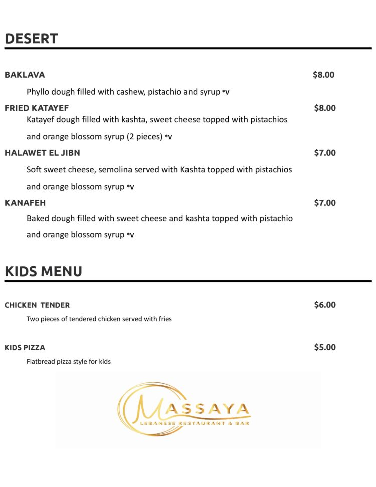 Massaya Lebanese Restaurant opens Friday in Ashburn - The Burn