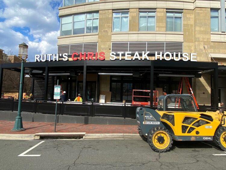 Sign is up at new Ruth’s Chris Steak House in Reston
