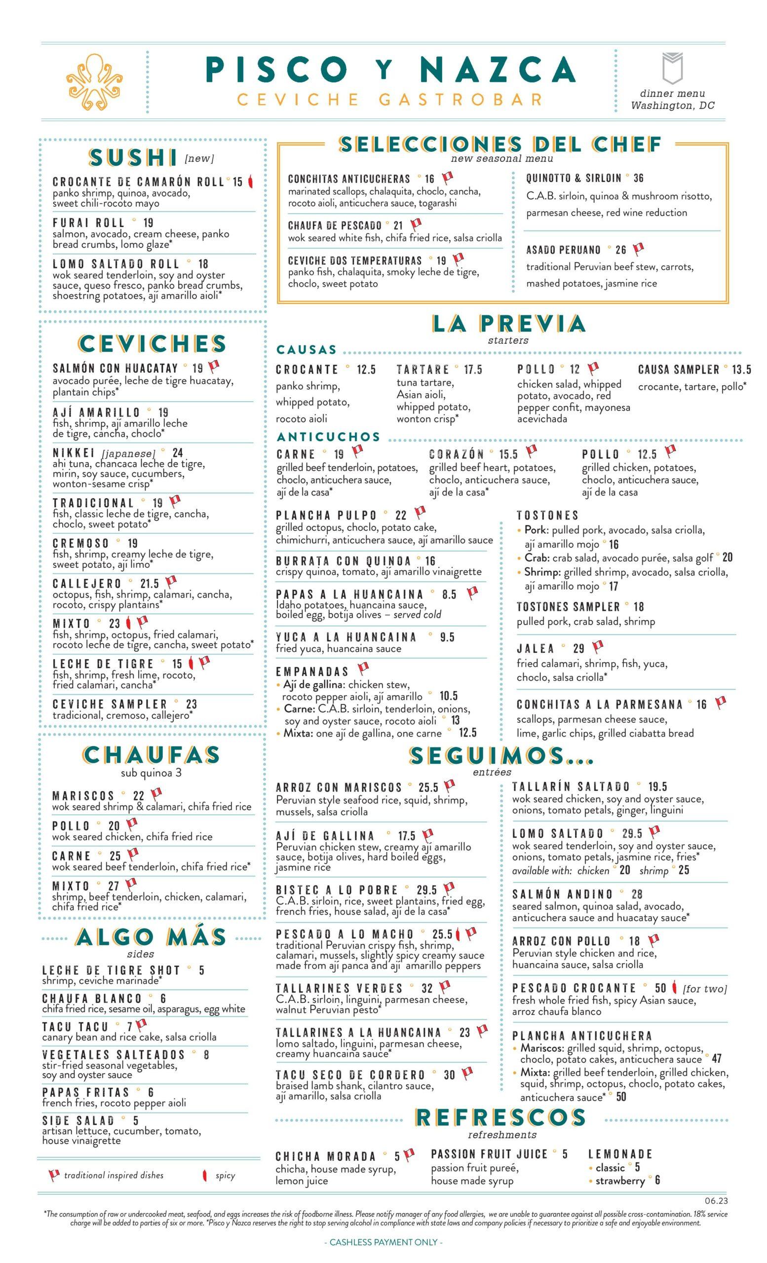 Reston’s new Pisco y Nazca Ceviche Gastrobar opens next week