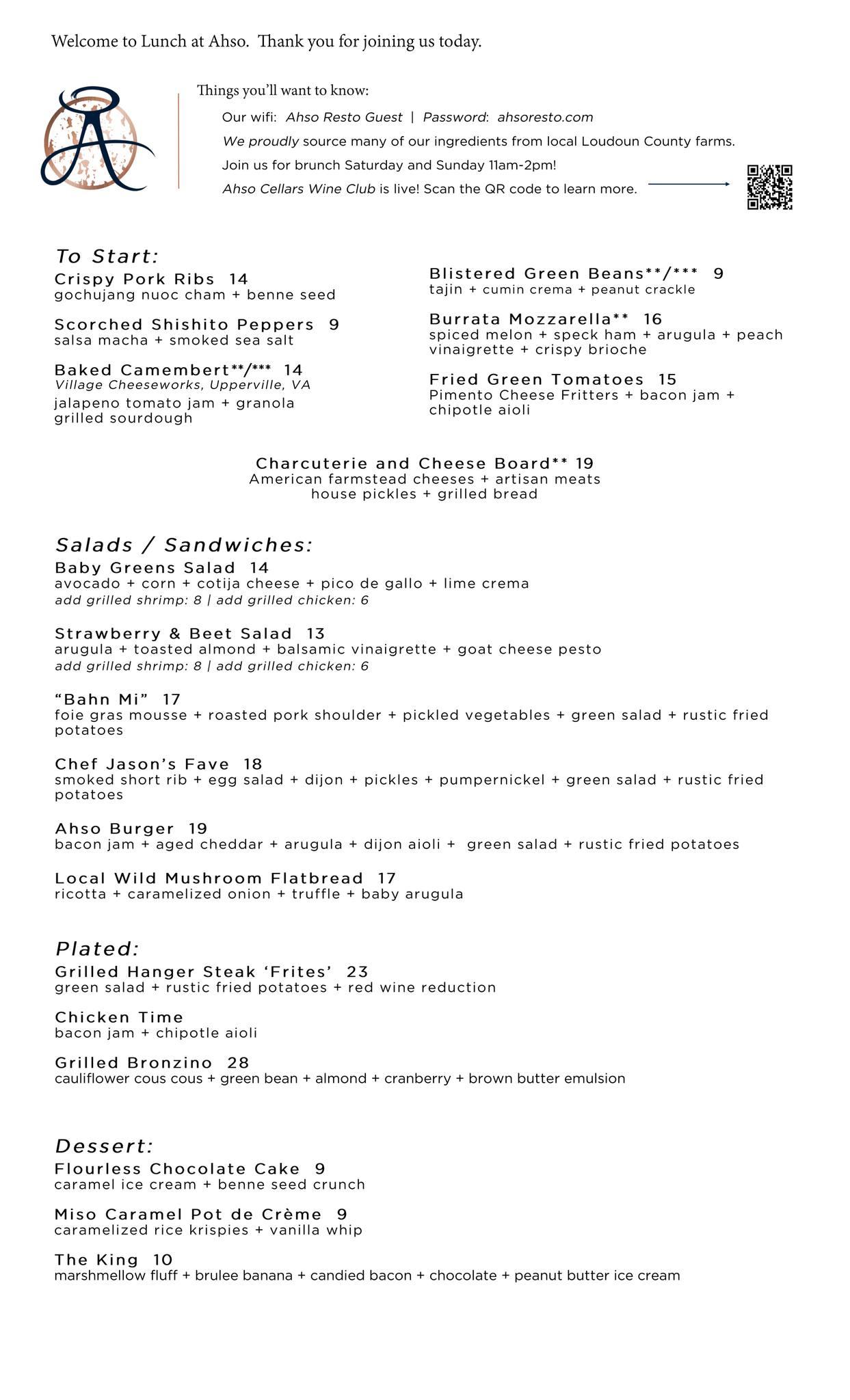 Ahso Restaurant relaunches daily lunch service